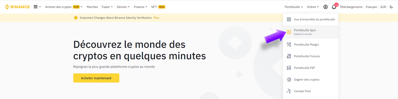 Binance: Comment faire un retrait en EUR? - Qwantic Blog